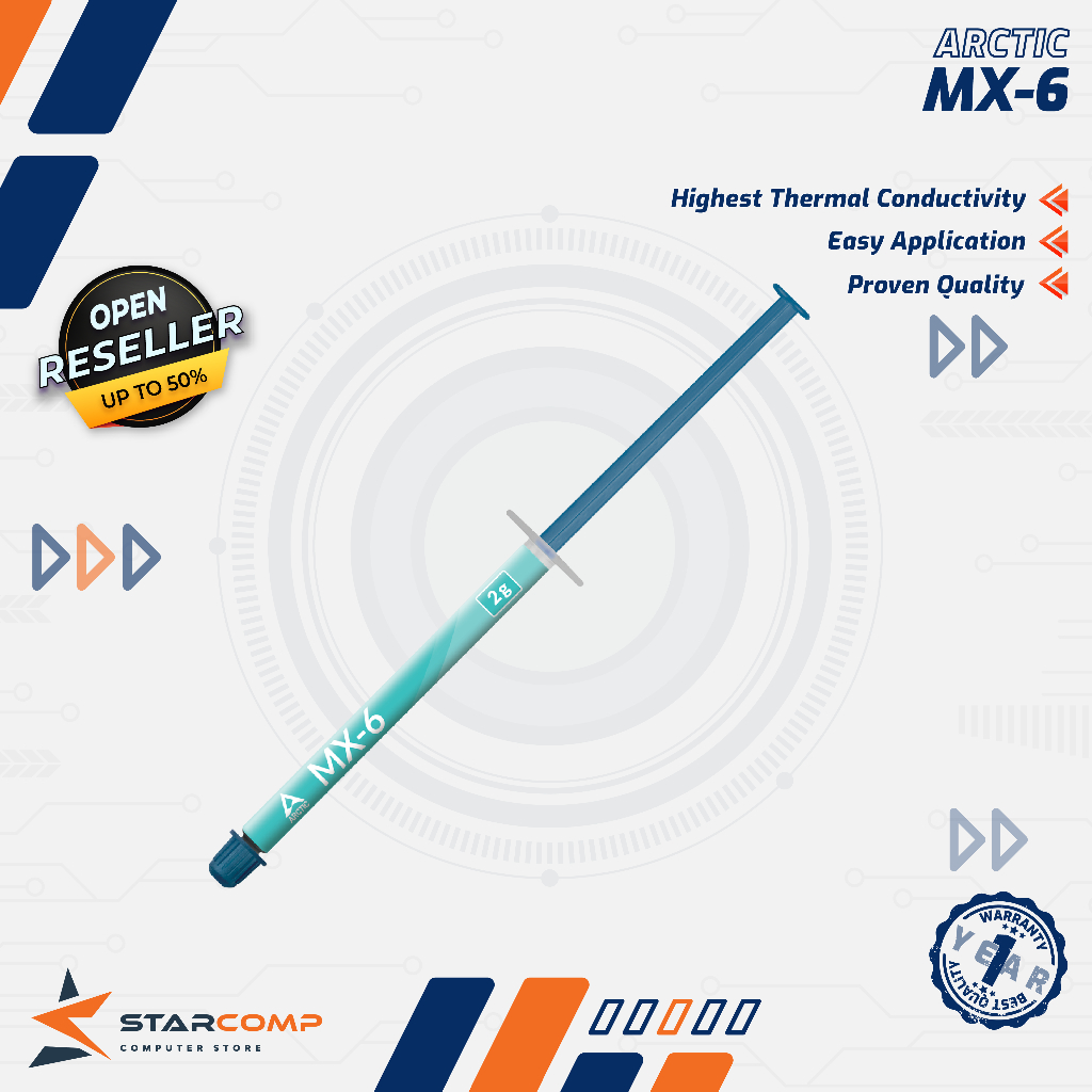 Jual Arctic MX6 4gr 2gr Thermal Paste High Thermal Compund | Shopee ...