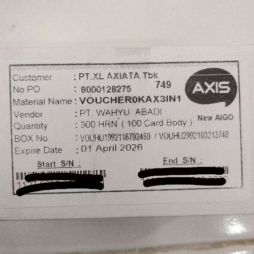 Jual VOUCER AXIS ZERO NASIONAL PER 300SN | Shopee Indonesia