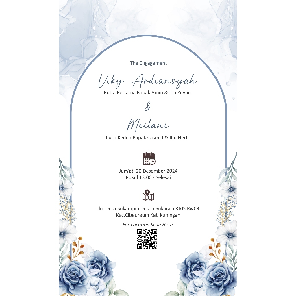 Jual UNDANGAN ENGAGEMENT / LAMARAN DIGITAL JPG (GAMBAR) | Shopee Indonesia