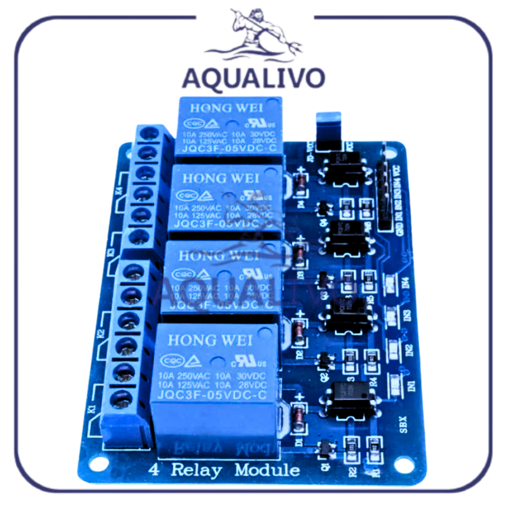 Jual Relay 4 Channel 5V Optocoupler 250Vac 30Vdc 10A DC-AC Modul 4Ch ...