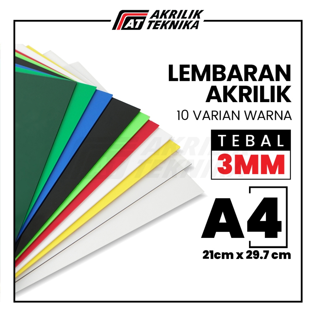 Jual Lembaran Akrilik A4 3mm / Acrylic Sheet Clear / Akrilik Warna | Shopee Indonesia