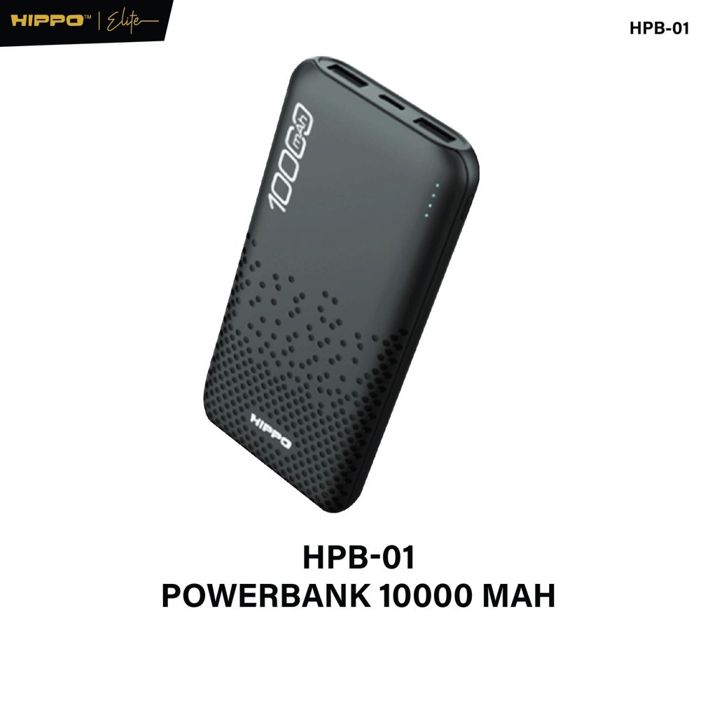 Jual Hippo Powerbank HPB-01 10.000 Mah Sdc 2.4A Dual Output Usb A Dual ...
