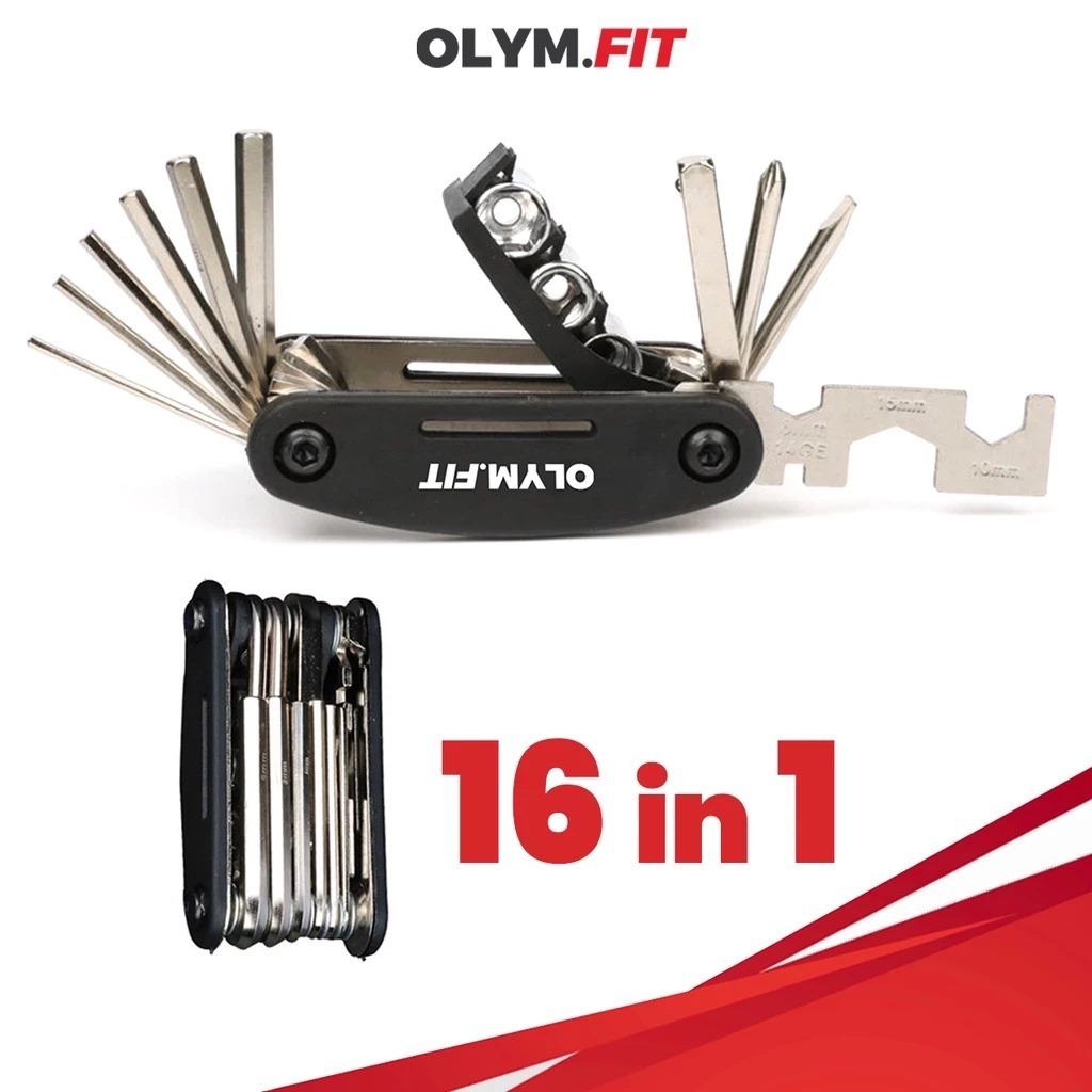 Jual OLYM.FIT 16 in 1 Toolkit Sepeda Kunci L Set Sepeda Bike Tool Sepeda Lengkap Tool Kit Obeng ...