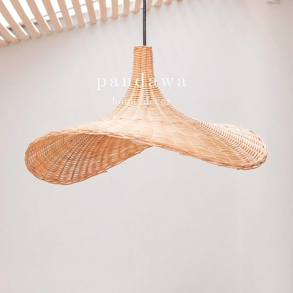Jual Lampu Rotan LP-014 - Kap Lampu Rotan - Lampu Gantung - Pandawa ...