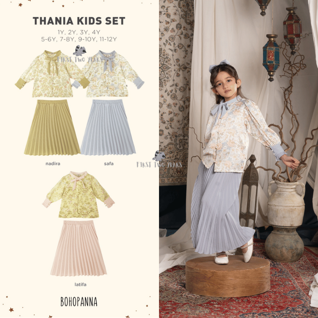 Jual Bohopanna - Thania Kids Set / Ramadhan Raya Lebaran Collection Baju Gamis Dress Anak ...