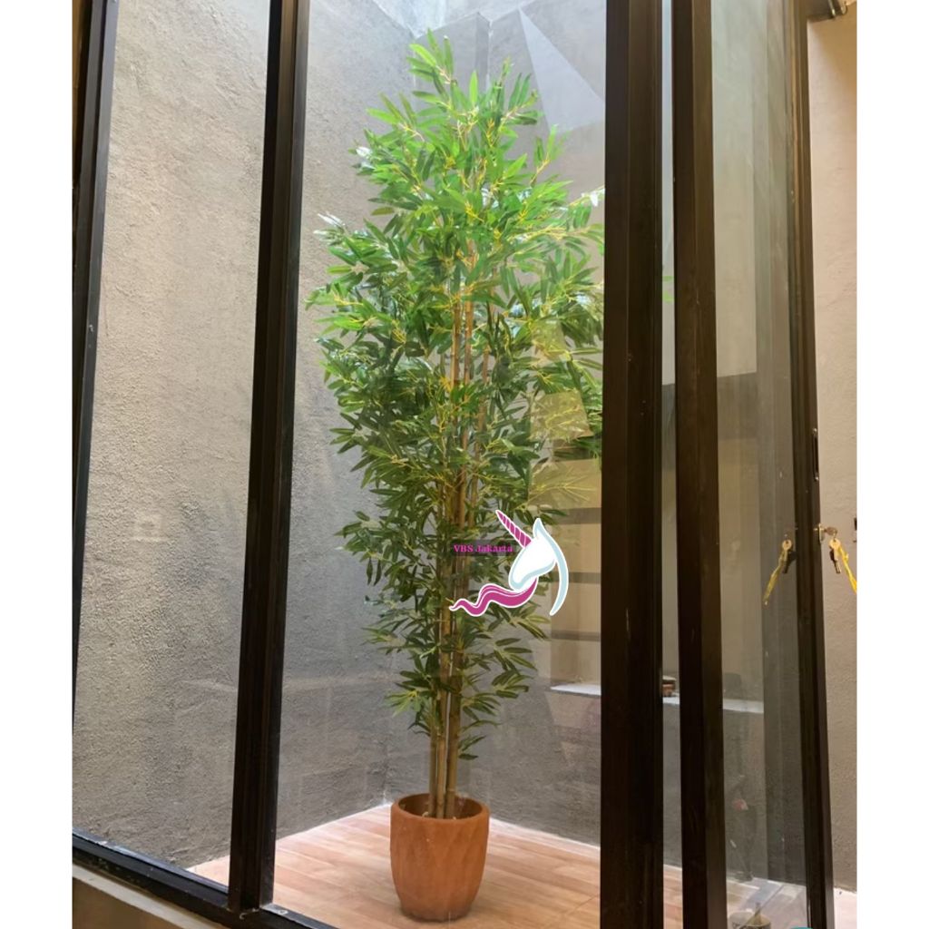 Jual 2 METER POHON BAMBU POT BATU DEKORASI PAJANGAN LEBARAN IDUL FITRI ...
