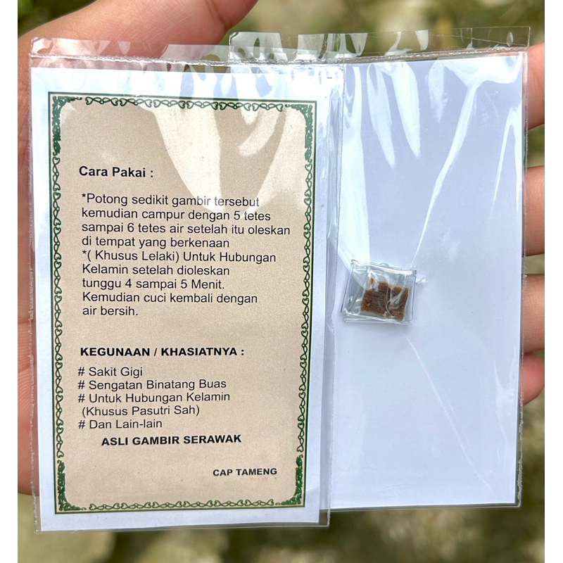 Jual gambir serawak padat asli tahan lama kualitas super cap temeng ...