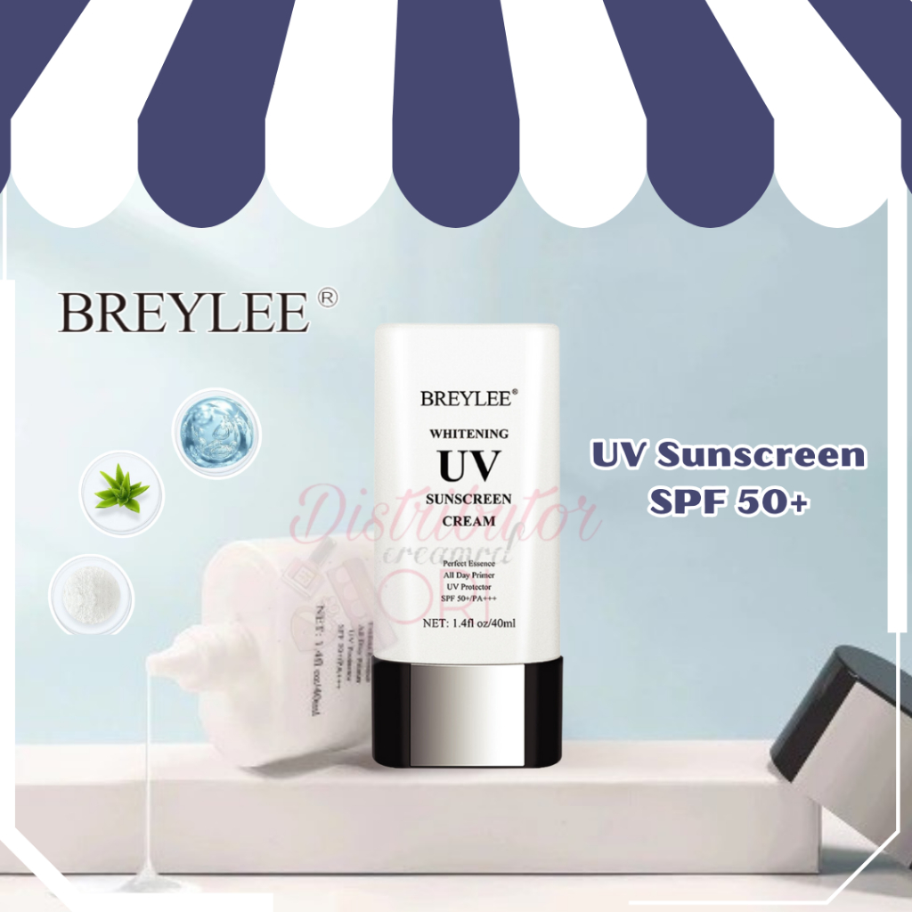 Jual BREYLEE UV Sunscreen SPF 50+ - Krim Pelindung Wajah 40ml tabir ...