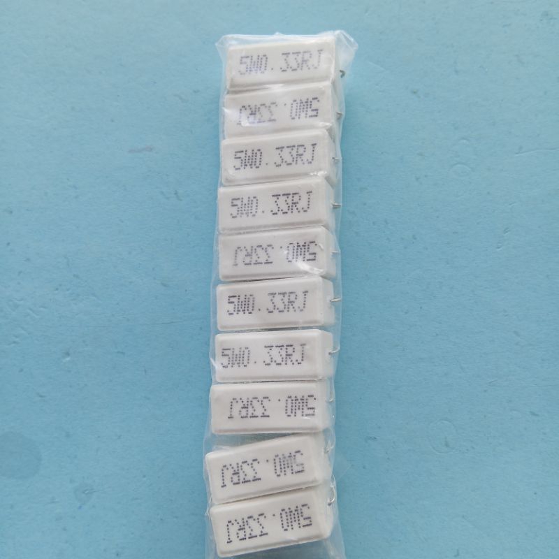 Jual Resistor Batu 5W 0,33 (harga per 10 pcs) | Shopee Indonesia