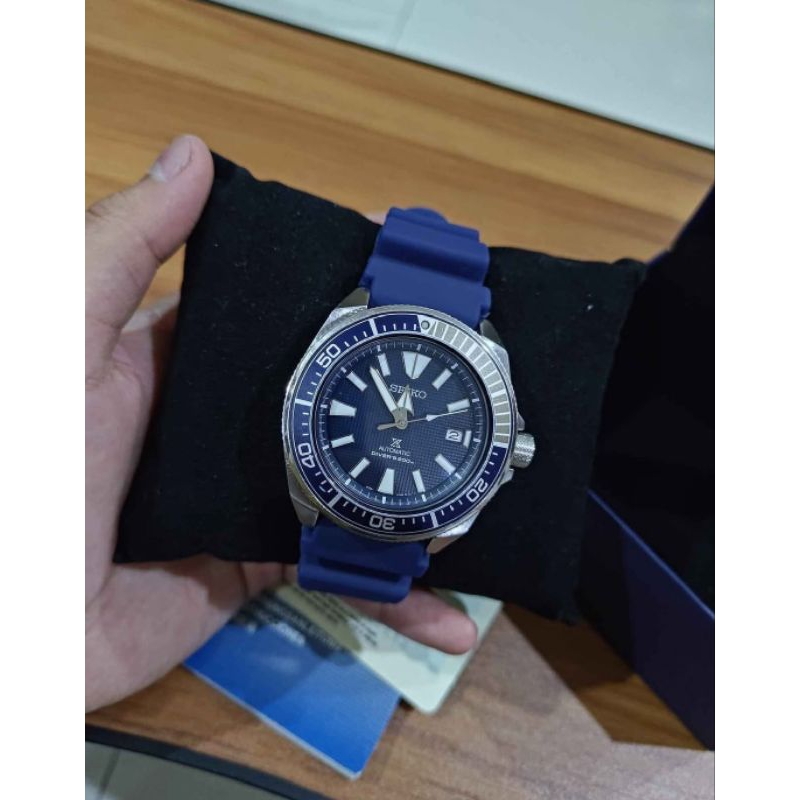 Jual Jam Tangan Seiko Prospek Samurai Blue Dial | Shopee Indonesia