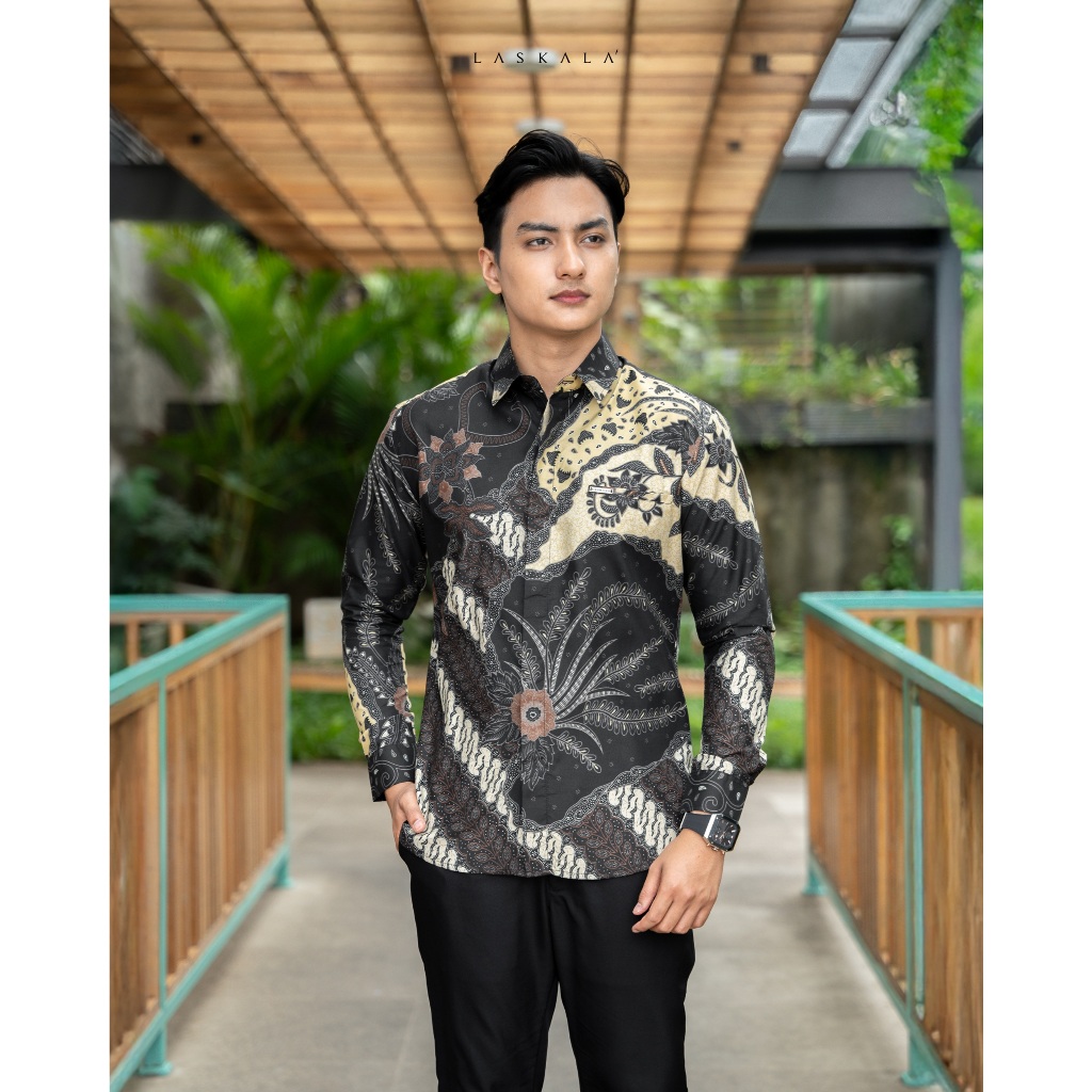 Jual Laskala Batik Premium Mahendrata Kemeja Batik Pria Slimfit Lengan ...