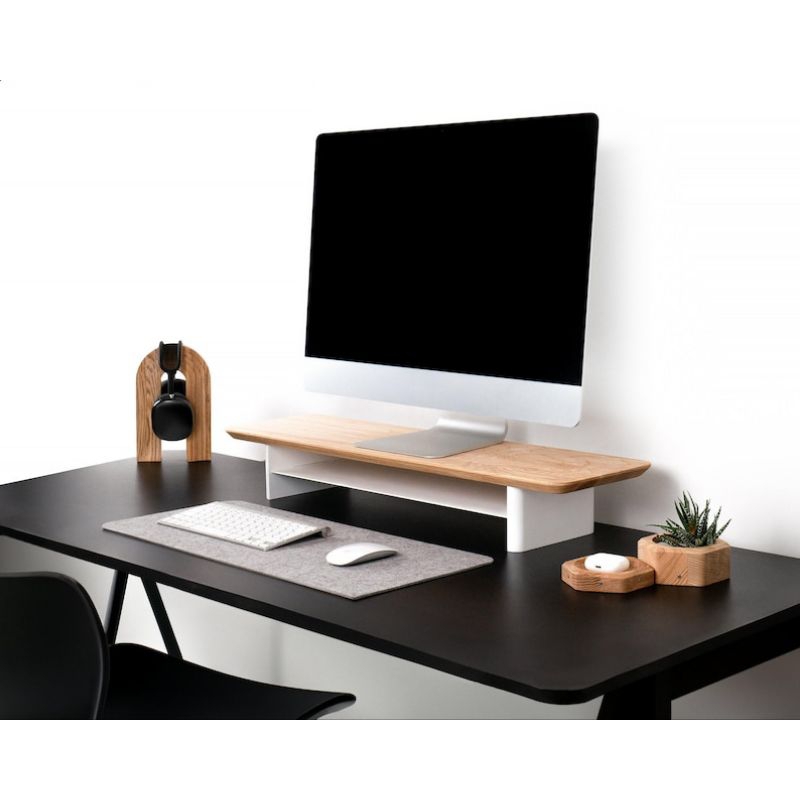 Jual Stand monitor kayu minimalis | Meja monitor kayu solid| Stand ...