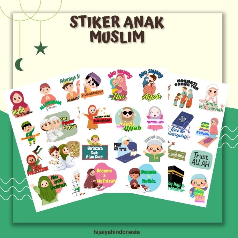 Jual Stiker Muslim edukasi anak | Shopee Indonesia