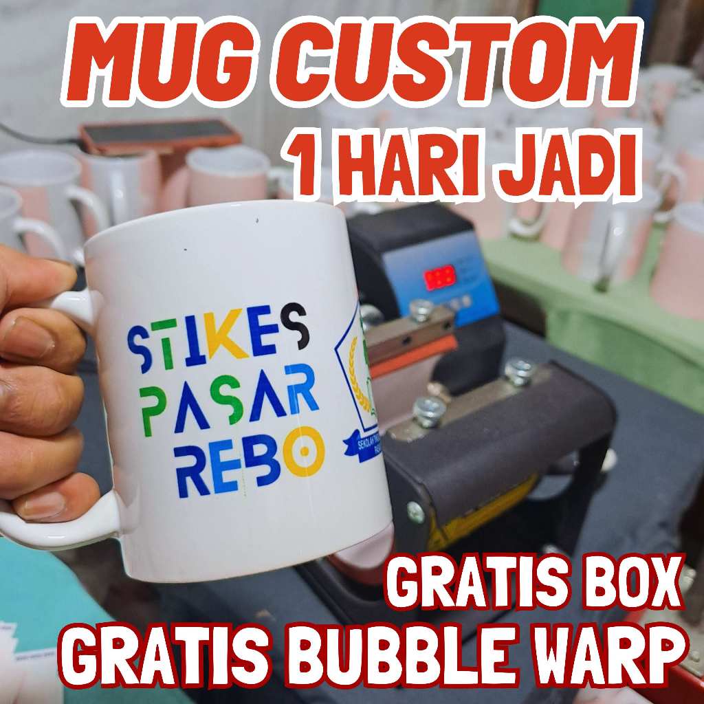 Jual CETAK MUG CUSTOM TANPA MINIMAL ORDER SATU HARI JADI | Shopee Indonesia