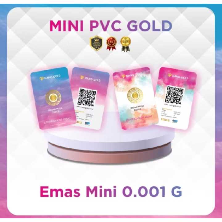 Jual Emas 0,001 gram Logam Mulia Asli Emas mini Gold Baby Gold Mini ...