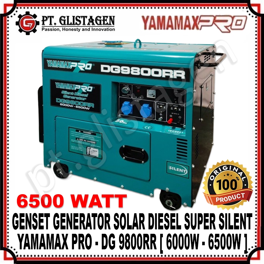 Jual YAMAMAX PRO DG9800RR Genset Generator Diesel Sollar Super Silent ...