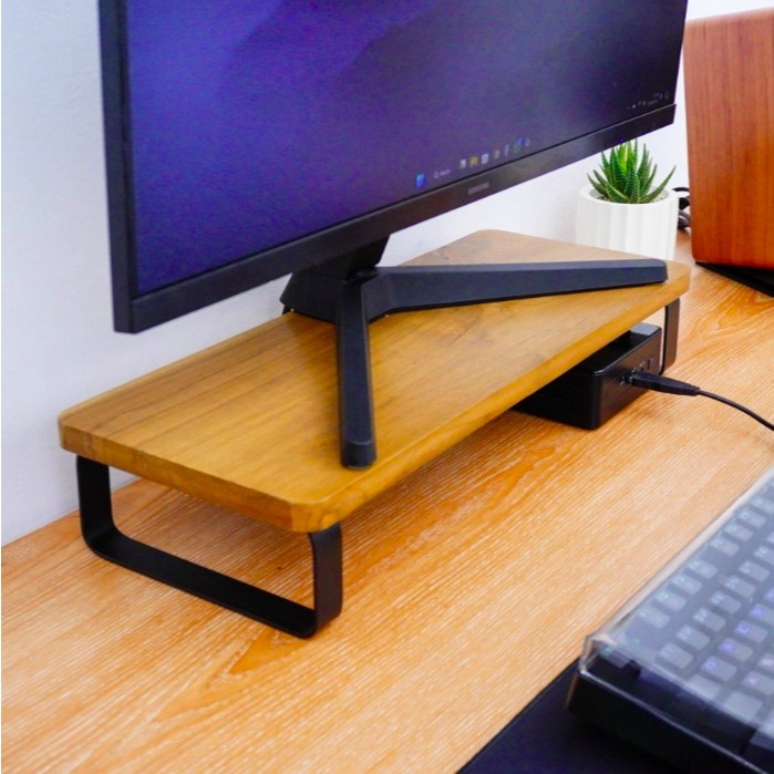 Jual Monitor Stand Wood / Stand Monitor Kayu Asli / Stand Monitor ...
