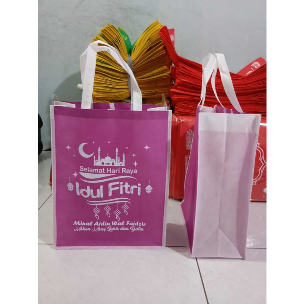 Jual Tas Idul Fitri Selamat Hari Raya /Goodie Bag Tas Hari Raya Idul ...