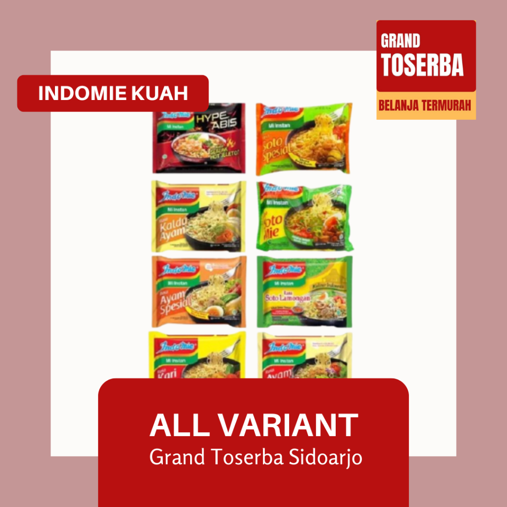 Jual INDOMIE MIE INSTANT/ ALL VARIAN KUAH/ MAKANAN INSTANT/ MAKANAN ...