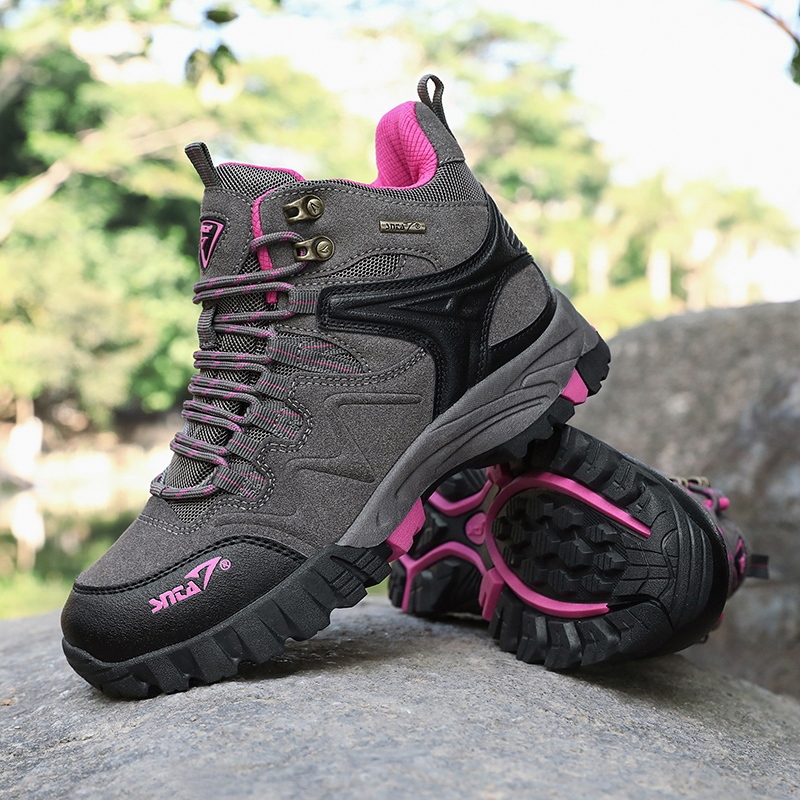 Jual Sepatu Gunung Wanita SNTA 615 Mid Grey Fuschia Waterproof Original ...