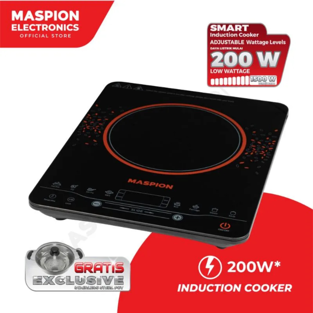 Jual Kompor Induksi MASPION MIC 02 (with Stainless Steel Pot) | Shopee ...