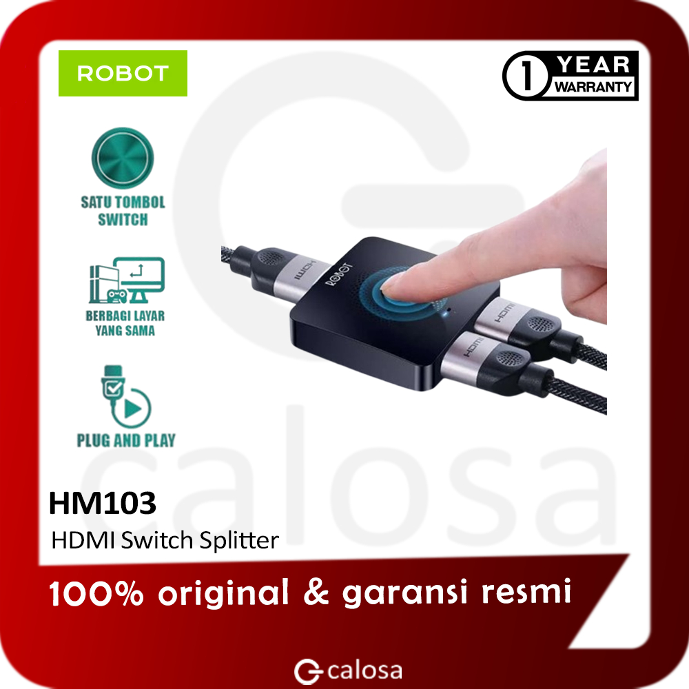 Jual ROBOT HM103 HDMI SWITCH SPLITTER | Shopee Indonesia
