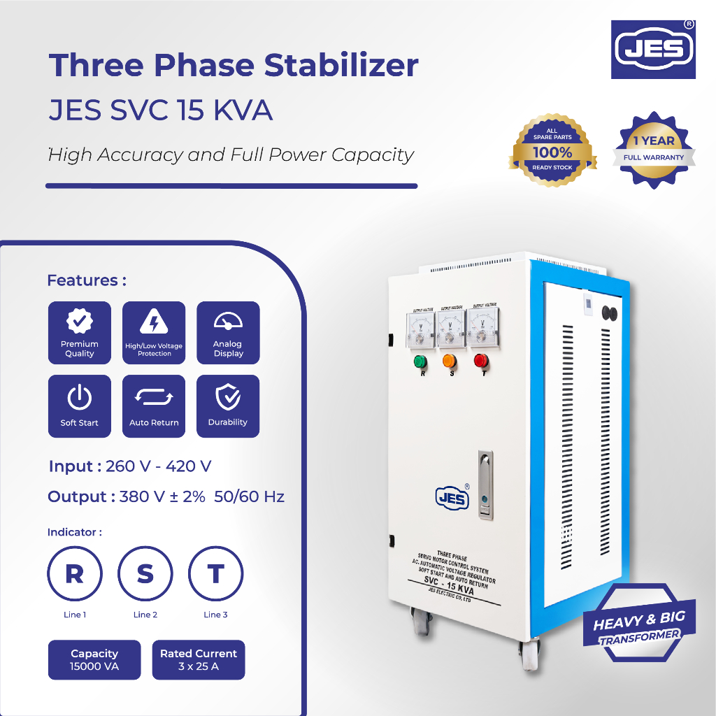 Jual Stabilizer JES Model : SVC -15 KVA ( 1 Phase ) | Shopee Indonesia