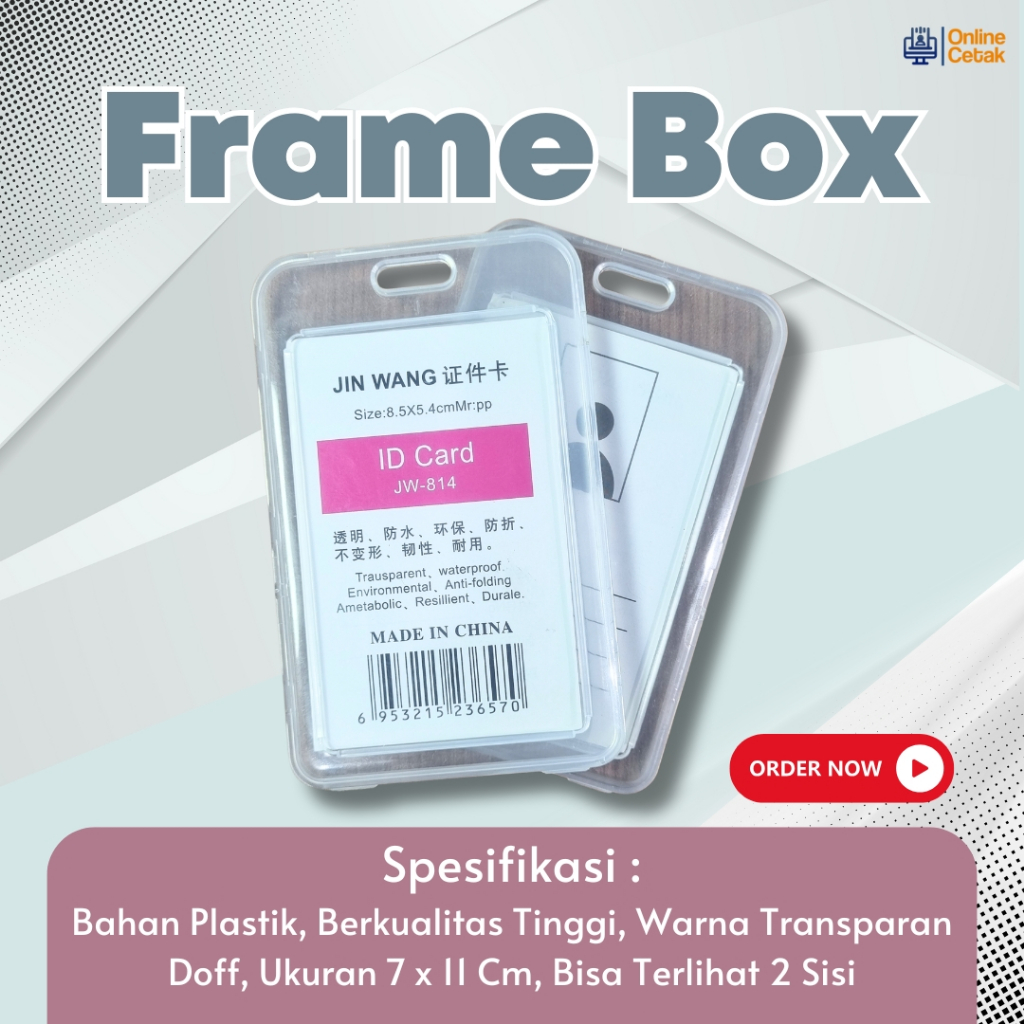 Jual frame casing BOX tempat ID card flashdisk holder BENING TUTUP ...