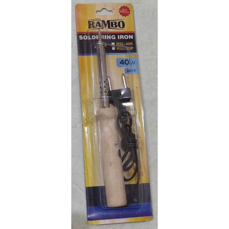 Jual solder iron 40w kayu rambo | Shopee Indonesia