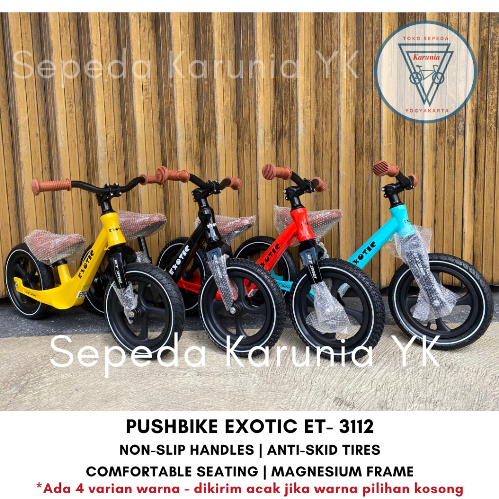Jual Pushbike Push Bike Balance Bike Rangka Magnesium Exotic ET - 3110 ...