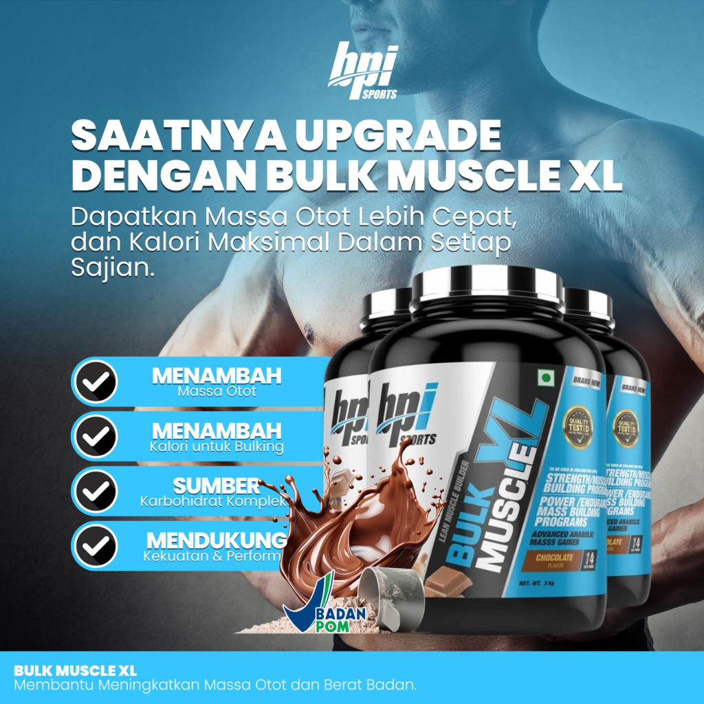 Jual BPI Sports Bulk Muscle XL 5,7 Lbs Advanced Anabolic Mass Gainer ...