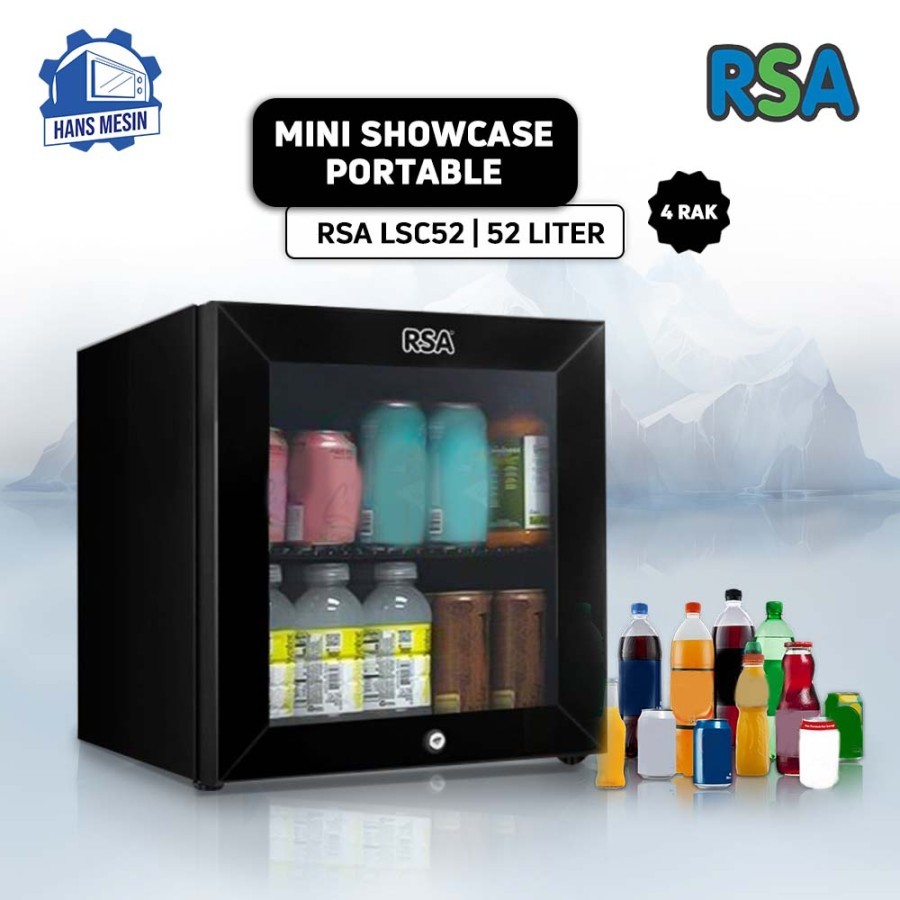 Jual MINI CHILLER (RSA) LSC-52 / MINI SHOWCASE PORTABLE | Shopee Indonesia
