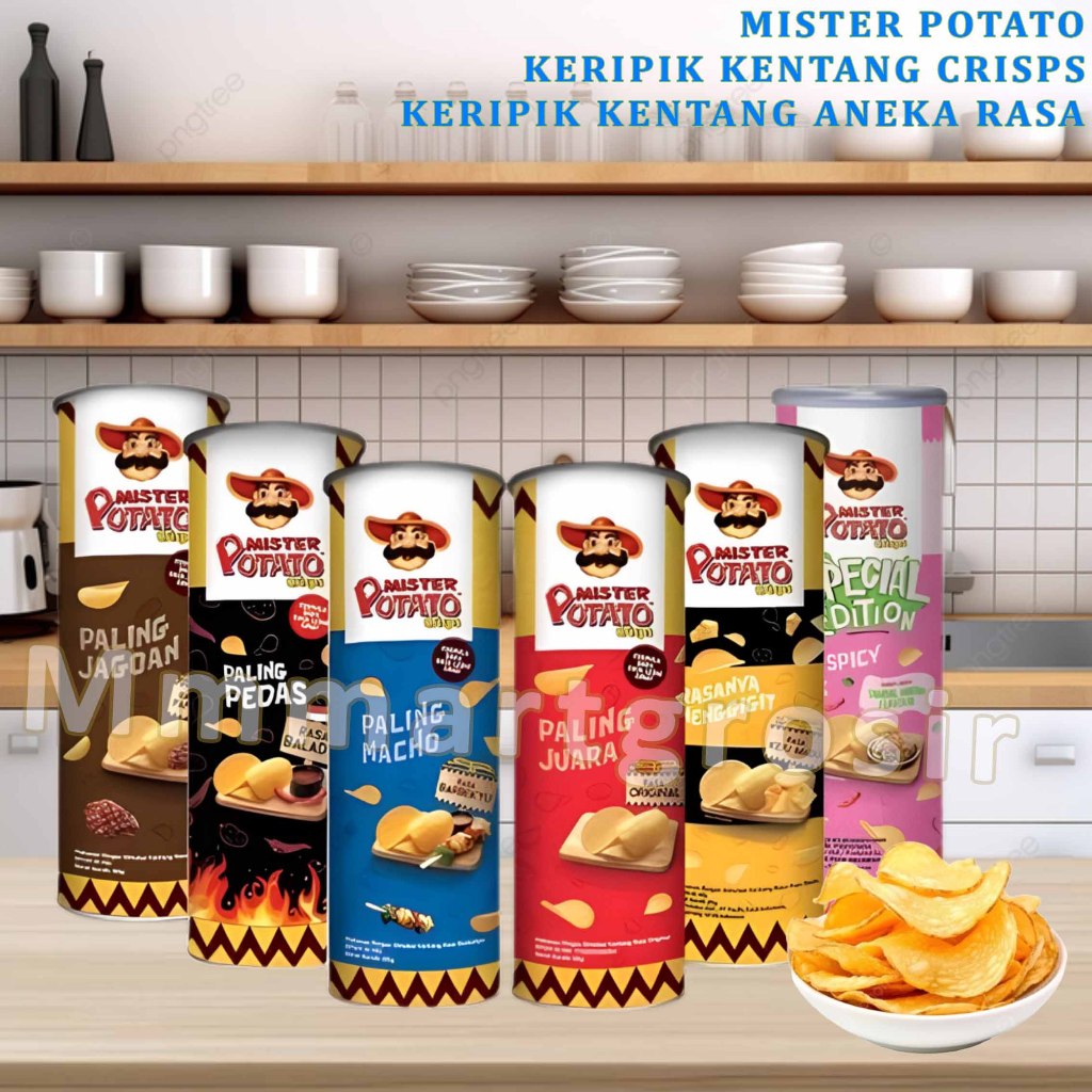 Jual Mr.Potato Crisps / Cemilan Keripik Kentang / Keripik Kentang Aneka ...