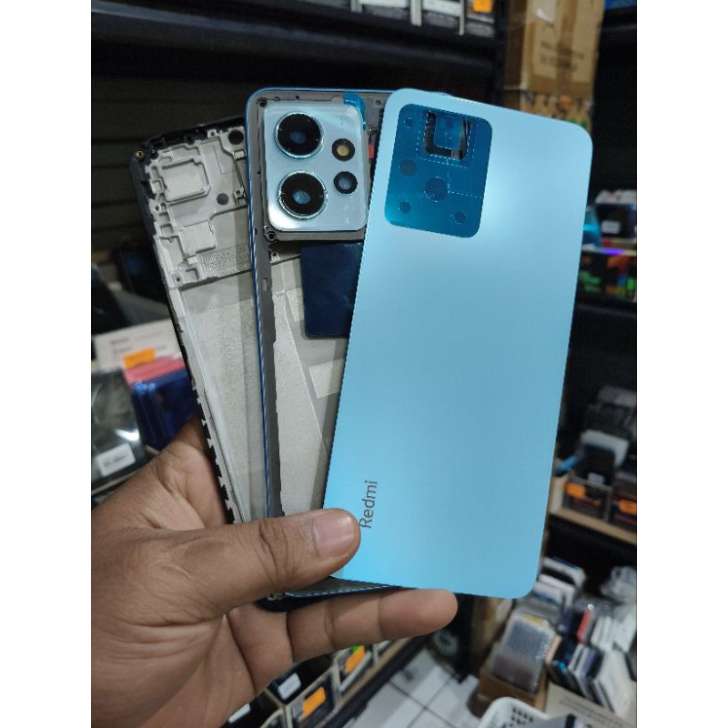 Jual kesing housing casing fullset Xiaomi redmi note 12 4g frame + Bezel + backdoor | Shopee ...