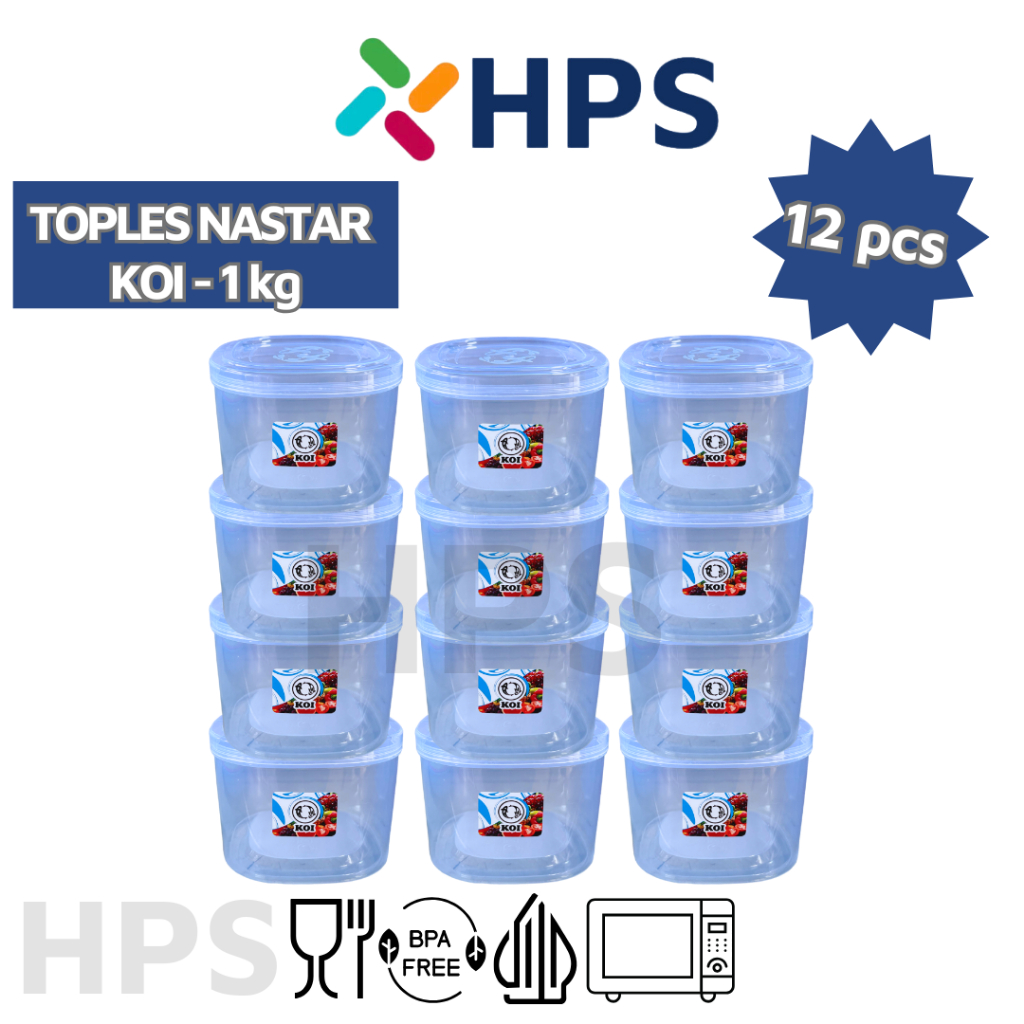 Jual TOPLES NASTAR KOI 1 KG (Isi 12) Plastik Tebal Bulat Kue Kering ...