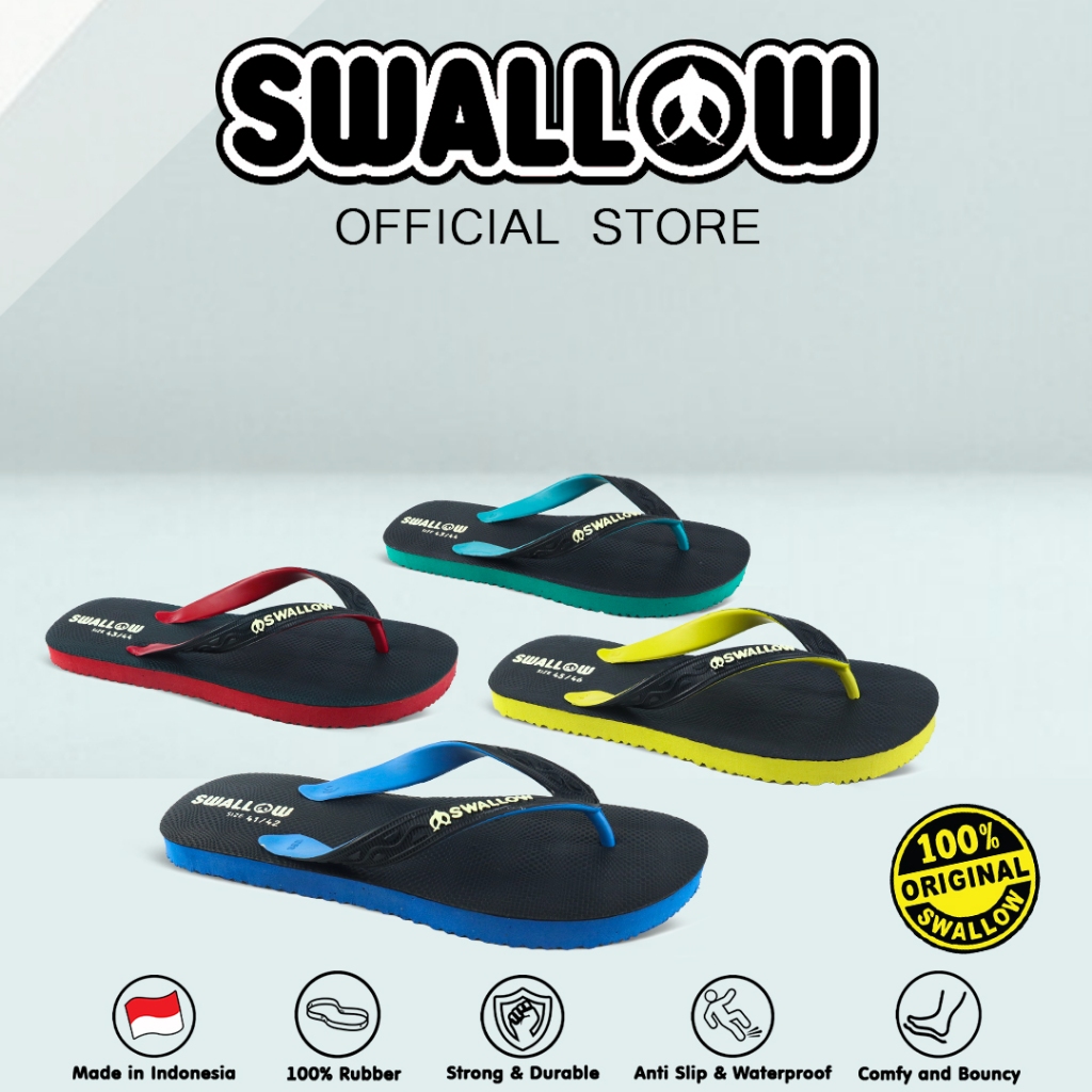 Jual Swallow Sandal Jepit Modern Onyx - Sendal Karet Dewasa Wanita Pria ...