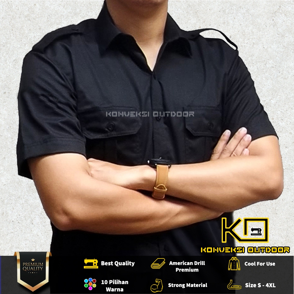 Jual BAJU KEMEJA LAPANGAN SERAGAM ATASAN PDL PDH OUTDOOR LENGAN PENDEK ...