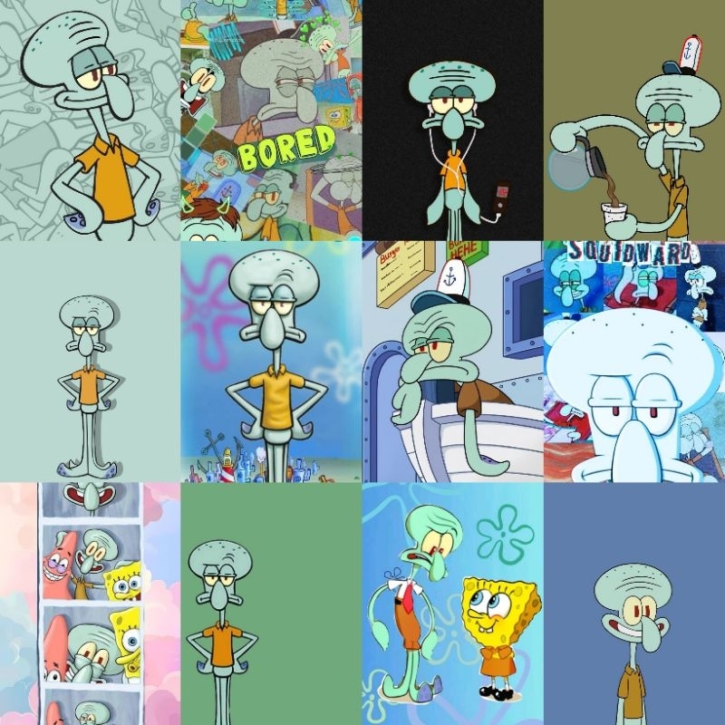 Jual POSTER DINDING KAMAR KARAKTER SQUIDWARD | Shopee Indonesia