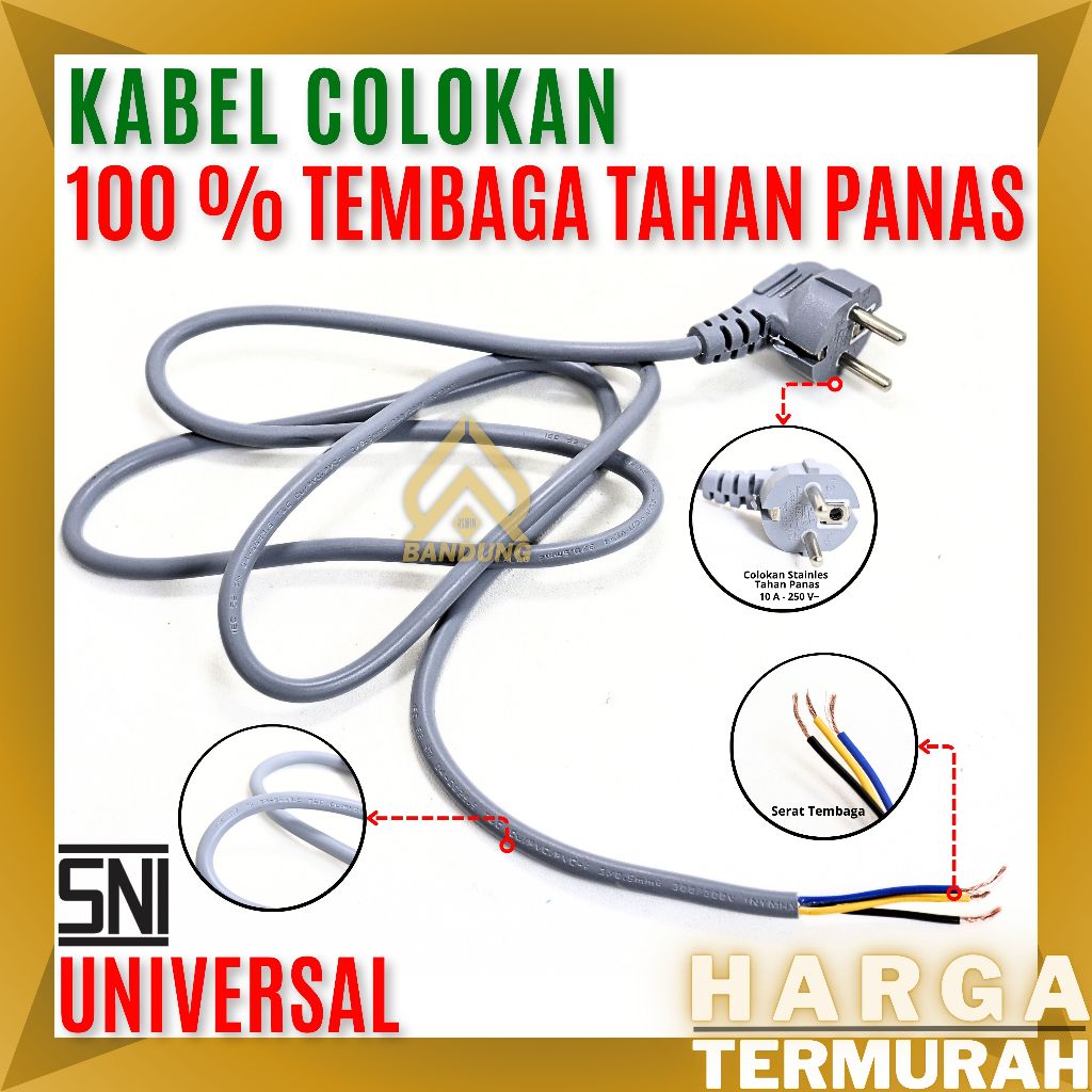 Jual KABEL COLOKAN LISTRIK KOMBINASI SHUKAKU | KABEL POWER COLOKAN ...