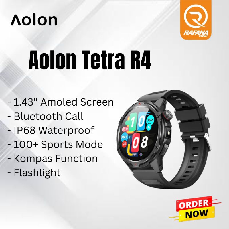 Jual Aolon Tetra R4 Smartwatch | Shopee Indonesia