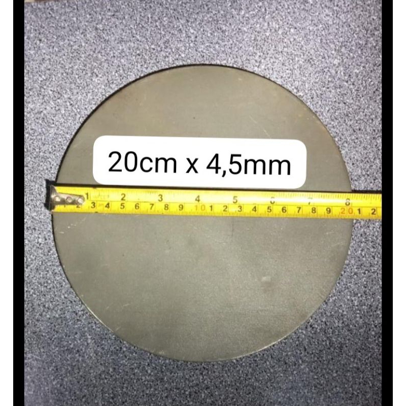 Jual TAPAK LAYOS UKURAN ( DIAMETER X TEBAL ) 20 CM X 4 MM PLAT BESI ...