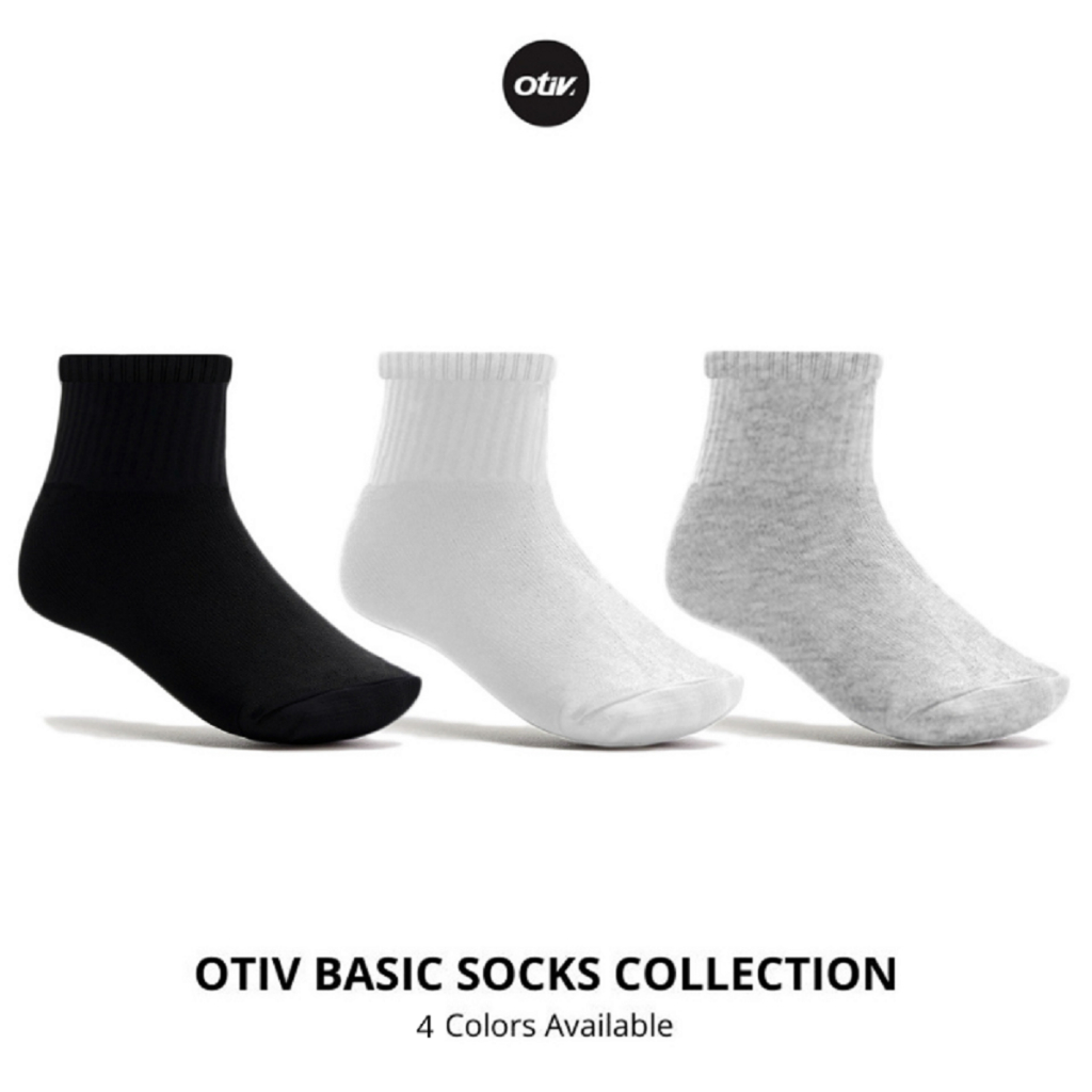Jual Otiv Basic Socks Collection - Kaos Kaki Polos Pendek Pria Wanita Untuk Kuliah Kerja Sekolah ...