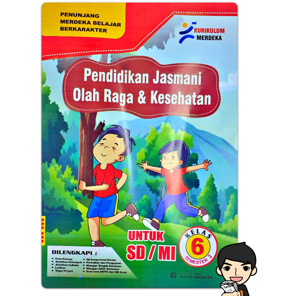Jual BUKU LKS PJOK PENJAS SD KELAS 6 SEMESTER 2 KURIKULUM MERDEKA 2024 ...
