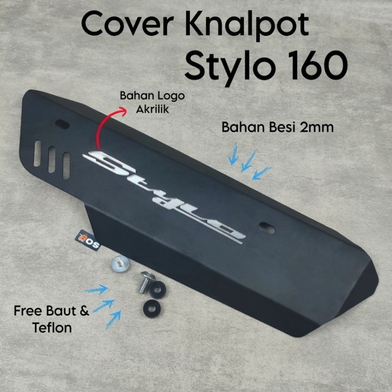 Jual Cover Knalpot Stylo 160 Bahan Besi 2mm | Shopee Indonesia