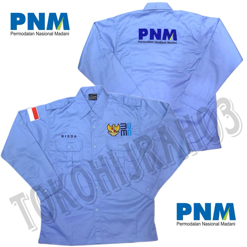 Jual KEMEJA PDL BIG SIZE PNM PERMODALAN NASIONAL MADANI KEMEJA KERJA ...