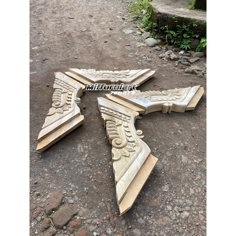 Jual KATEK KONSUL ATAP RUMAH KAYU JATI PERHUTANI FULL UKIRAN | Shopee ...