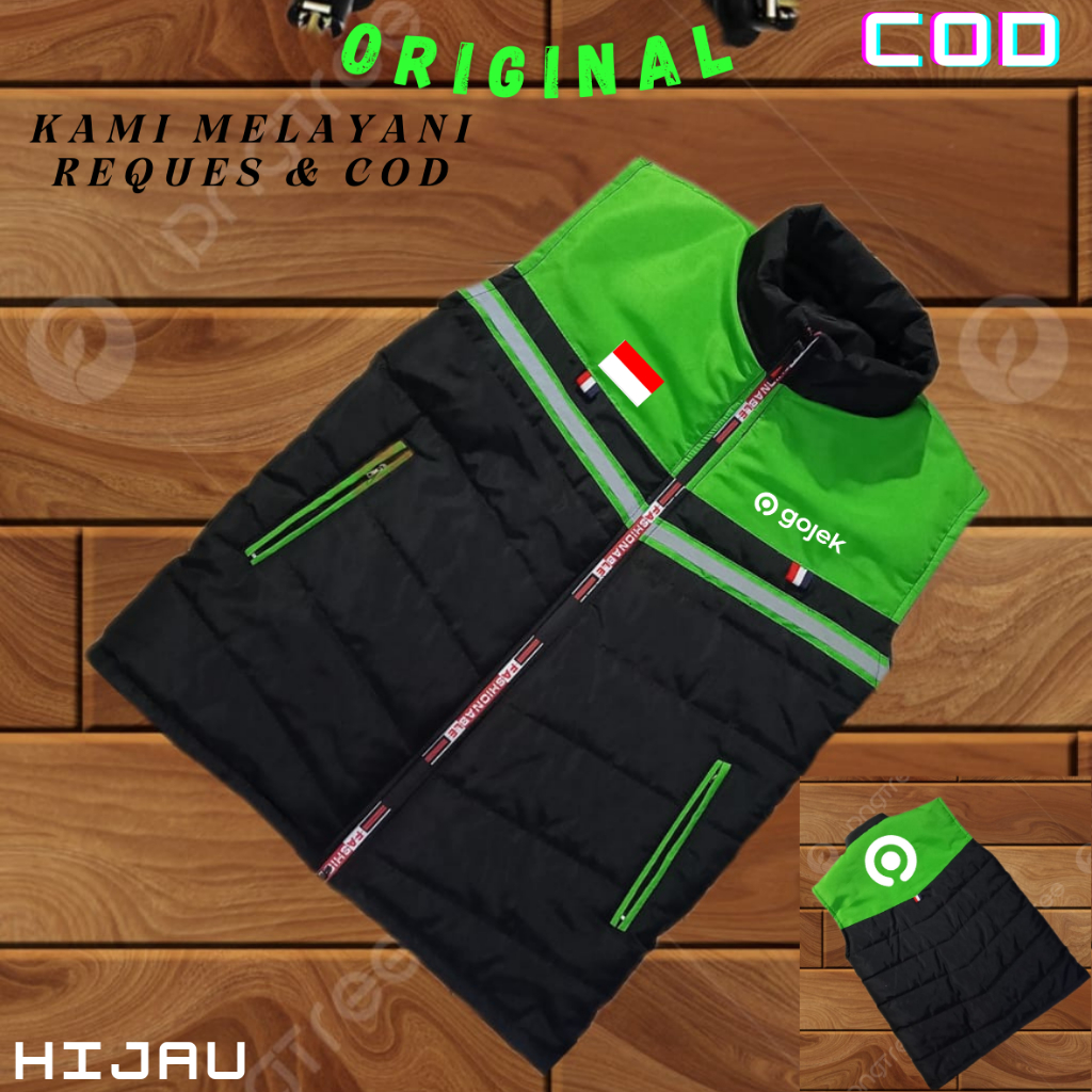 Jual Rompi Oline idrive Gojek Terbaru - jakey Gojek Waterprof - Rompi ...