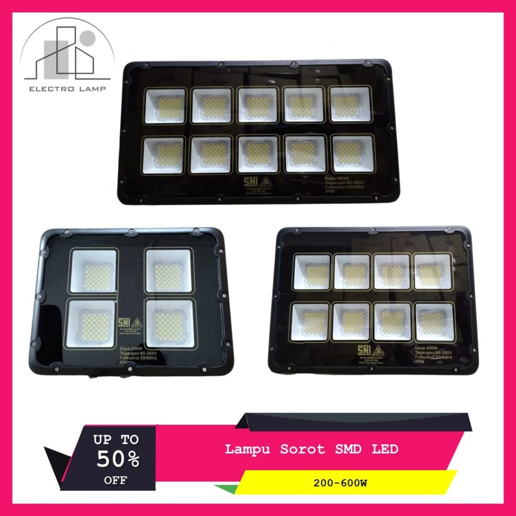 Jual Lampu Sorot SMD LED 200W 300W 400W 500W 600W SNI Lampu Tembak Floodlight utk Panggung ...