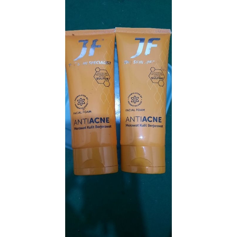 Jual JF SULFUR ANTI ACNE FACIAL FOAM 70ML | Shopee Indonesia