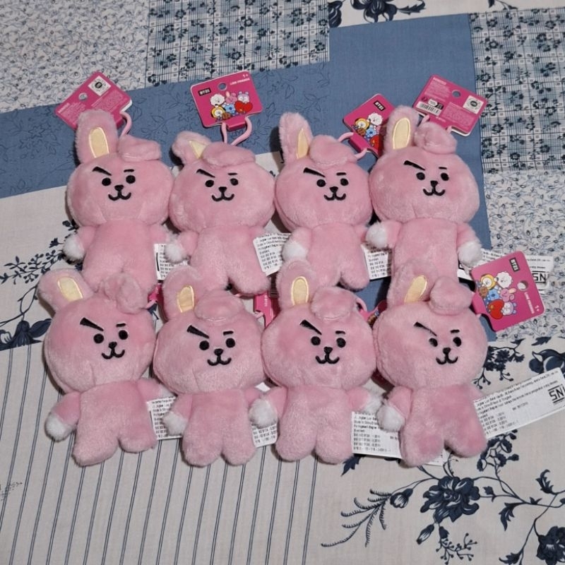 Jual bagcharm doll keychain miniso x BT21 koya rj mang tata cooky ...